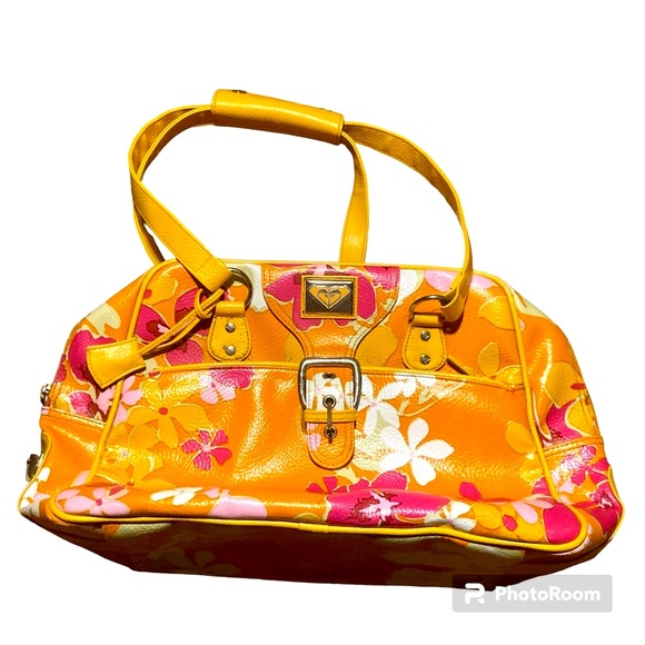 Roxy | Bags | Vintage Roxy Weekender Bag With Tropical Orange Print ...
